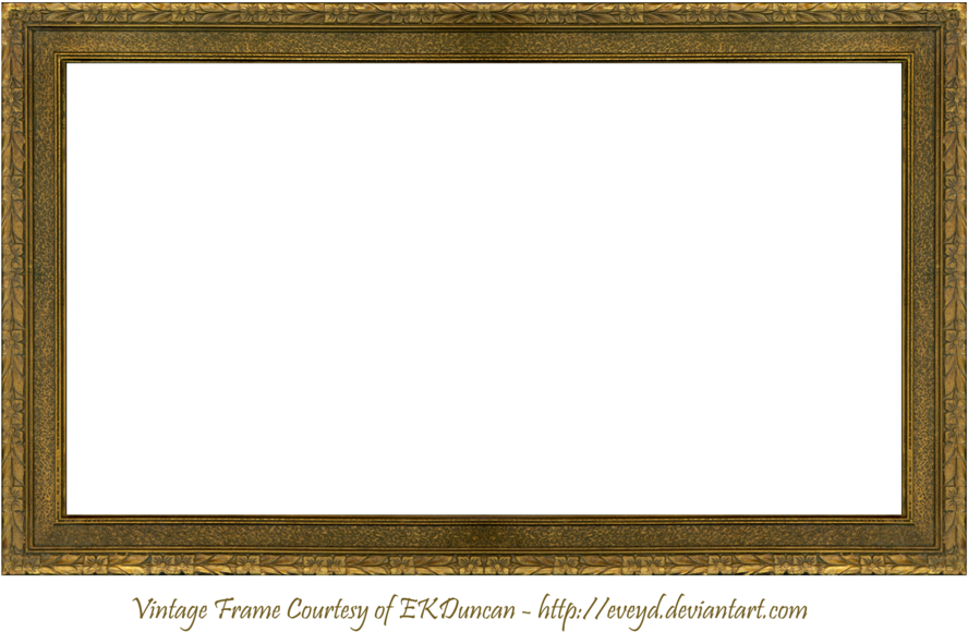 Floral Embossed Frame By Ekduncan By Eveyd - 4 3 Frame Png - (900x591 ...