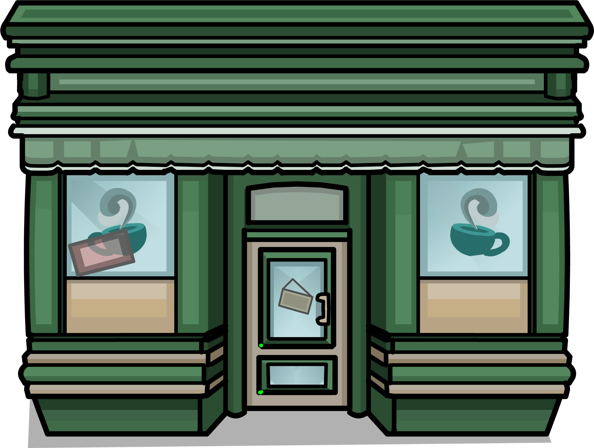 General Store Front Sprite 003 - Cartoon - (1994x1506) Png Clipart Download
