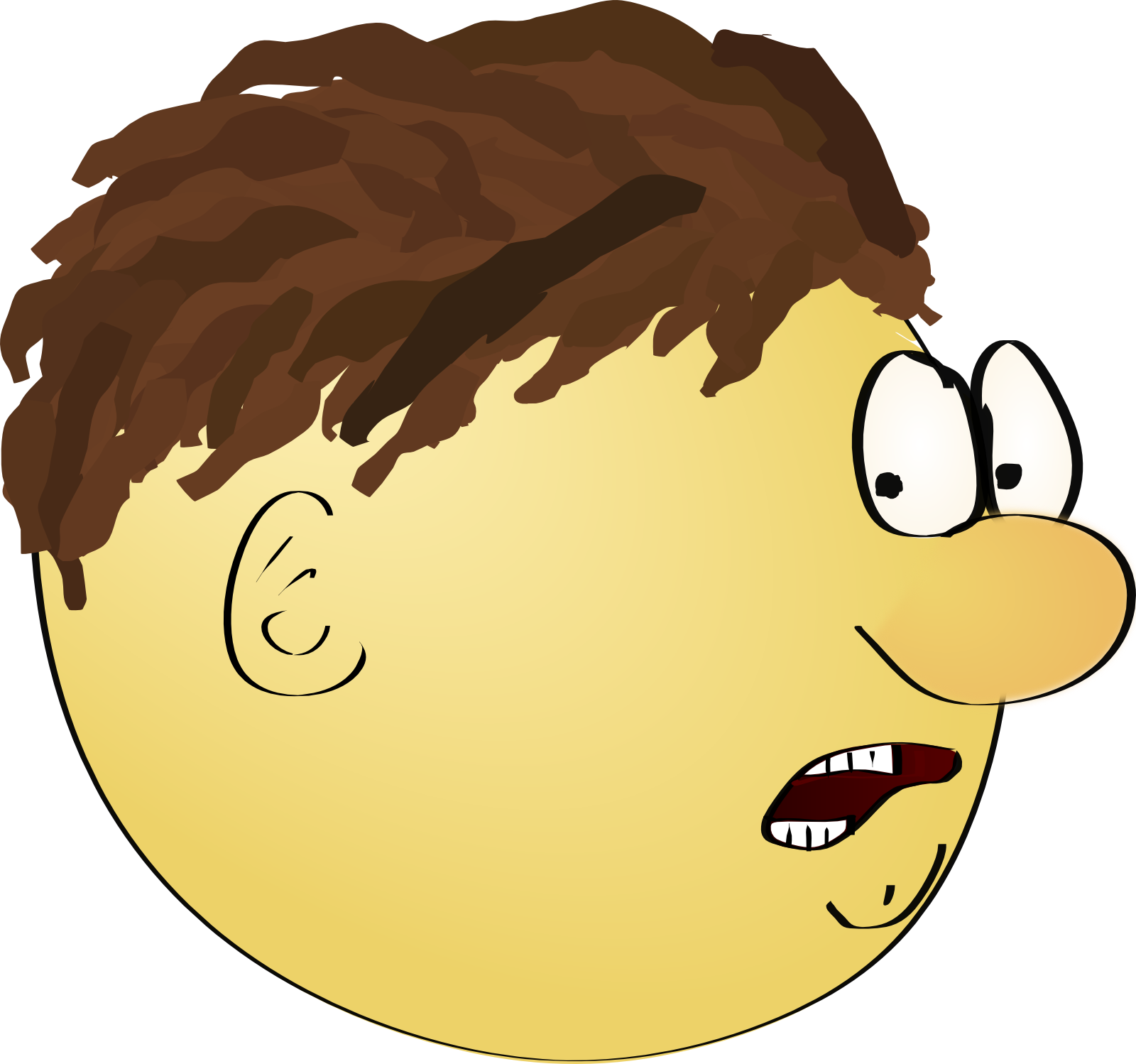 Drawing Of A Worried Man - Drawing Of A Worried Man - (1600x1498) Png ...