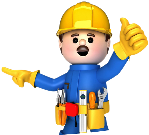 Cartoon Repairman Crown - Safety Workers Cartoon Dro - (502x450) Png ...