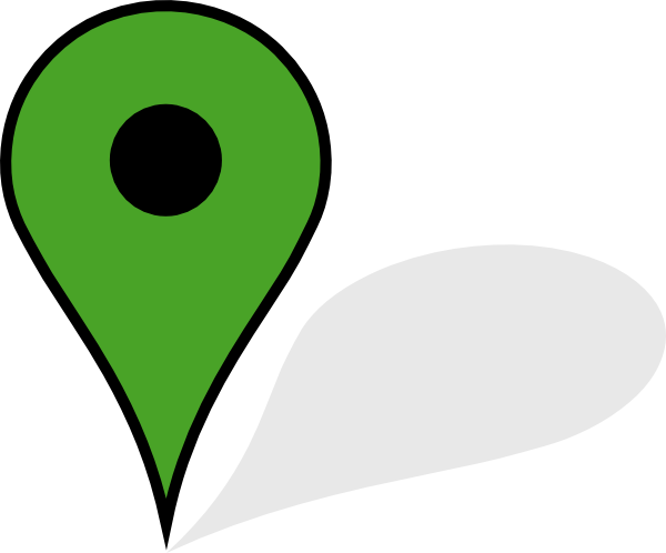 Green Location Pin - (600x498) Png Clipart Download