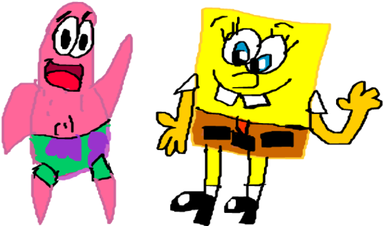 Spongebob Squarepants- Saying Hi To Patrick By Totallytunedin - Cartoon ...