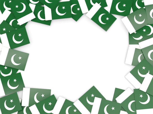 Pakistan Flag Photo Frames - (640x480) Png Clipart Download