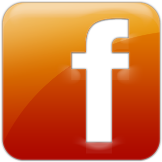 Orange Facebook Logo Png - (420x420) Png Clipart Download
