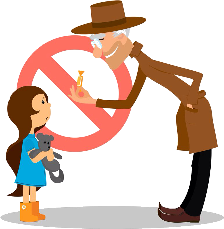Do Not Talk To Strangers - (800x800) Png Clipart Download