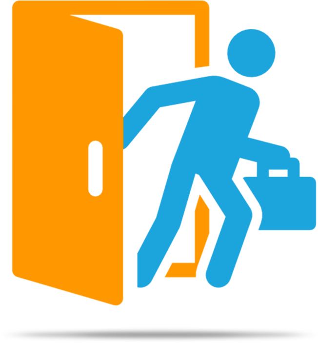 Exit Management - Employee Exit Icon - (800x864) Png Clipart Download