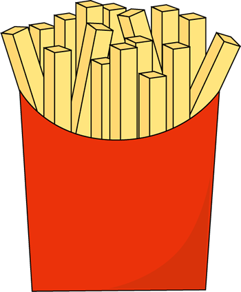 Fast Food French Fries - Fast Food Clip Art - (350x424) Png Clipart ...