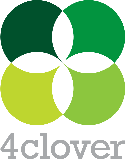 Digital Four Clover Logo Design - Geometric Shape Graphic Design ...