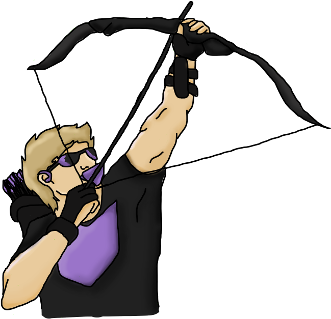 Hawkeye Fan Art By Starstyle14 - Illustration - (670x665) Png Clipart ...
