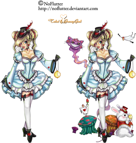 Noflutter Lolita Alice In Wonderland Gg - Alice In Wonderland Fan Art ...