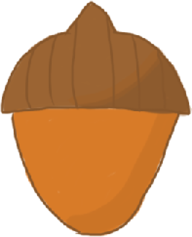 Old2 Acorn Body - Illustration - (394x486) Png Clipart Download