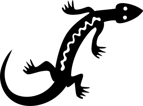 Noble Lizard Silhouette Public Domain Vectors - Vector Graphics ...