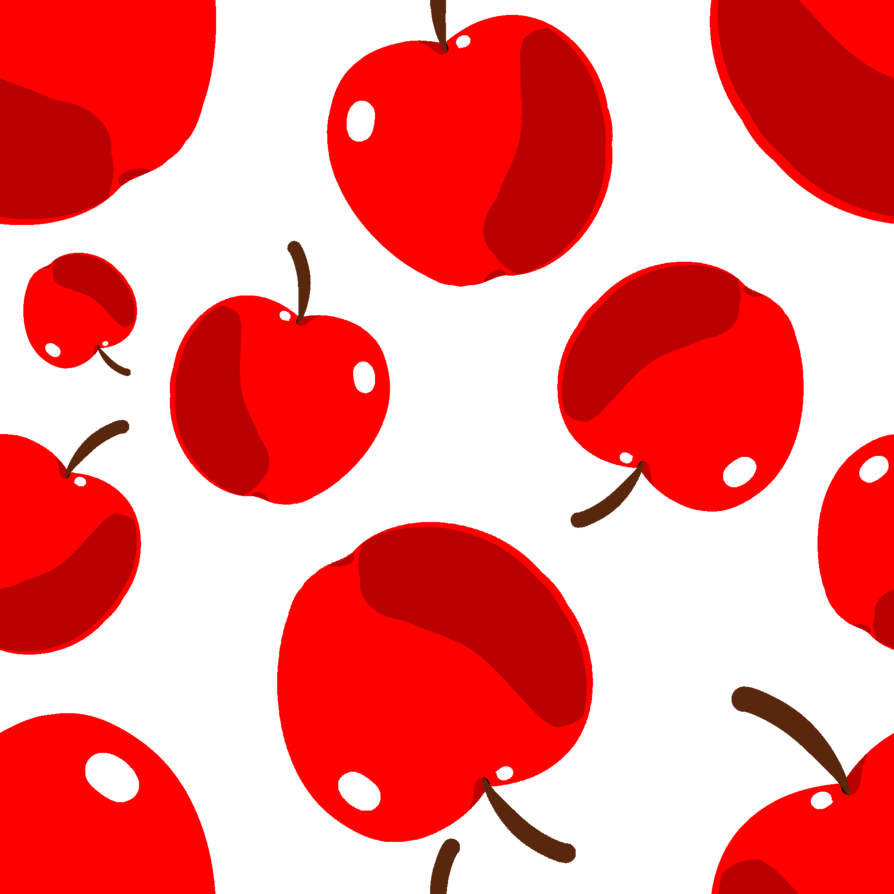 Apple Pattern By Avionscreator - Mcintosh - (894x894) Png Clipart Download