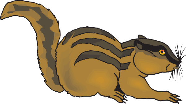 Startled Chipmunk Clip Art - Chipmunk - (600x337) Png Clipart Download