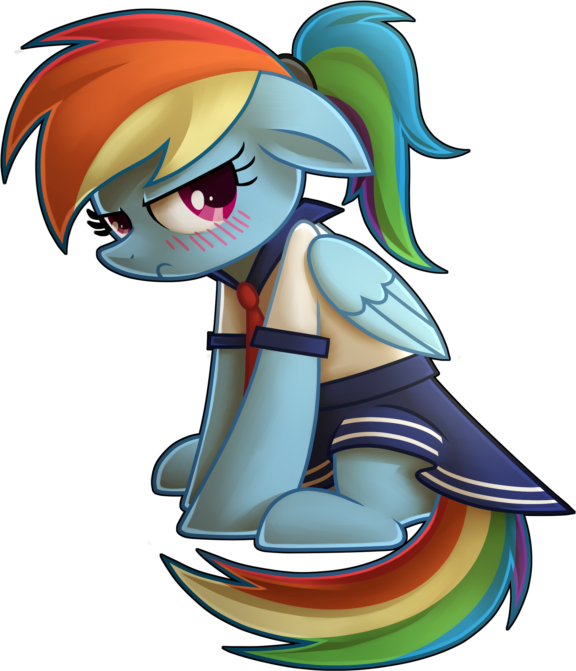 Alternate Hairstyle, Artist - Rainbow Dash - (1887x2160) Png Clipart Download