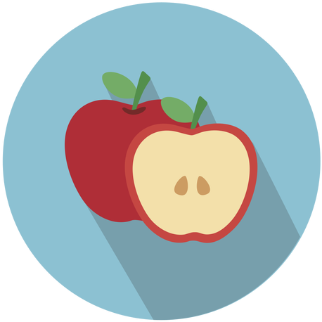 Apple Circle Icon Png - (512x512) Png Clipart Download