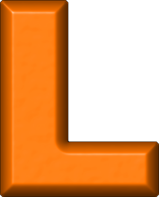 L - Dr - Odd - Orange Letter L - (322x400) Png Clipart Download