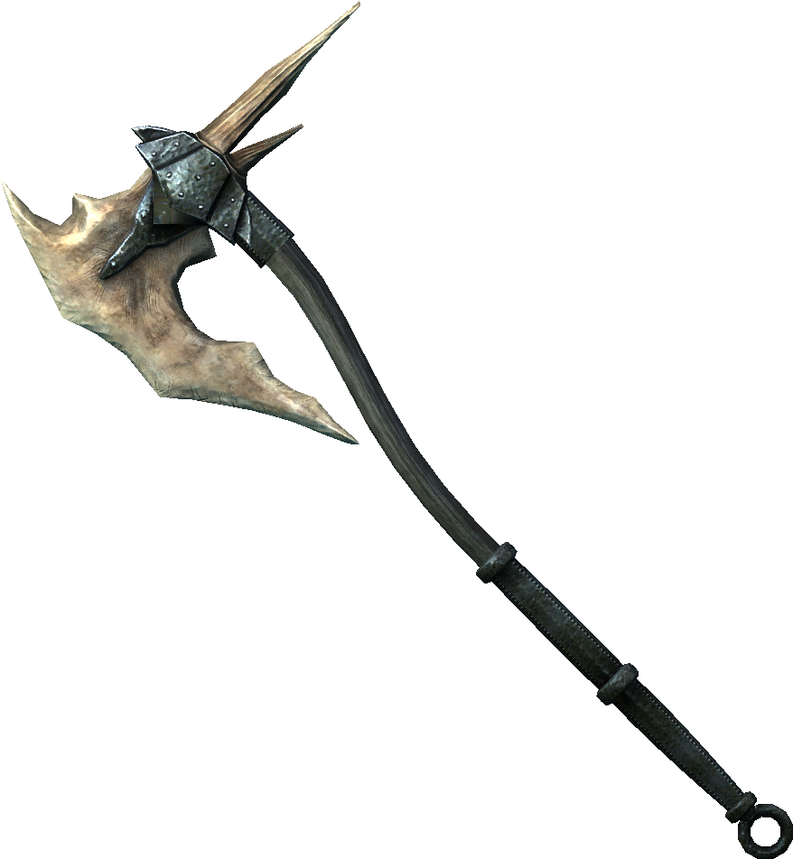 Greataxe - Daedric Battle Axe - (960x960) Png Clipart Download