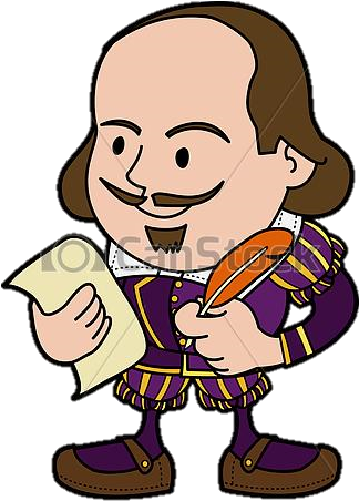 M#1590s - Shakespeare Cartoon - (323x470) Png Clipart Download