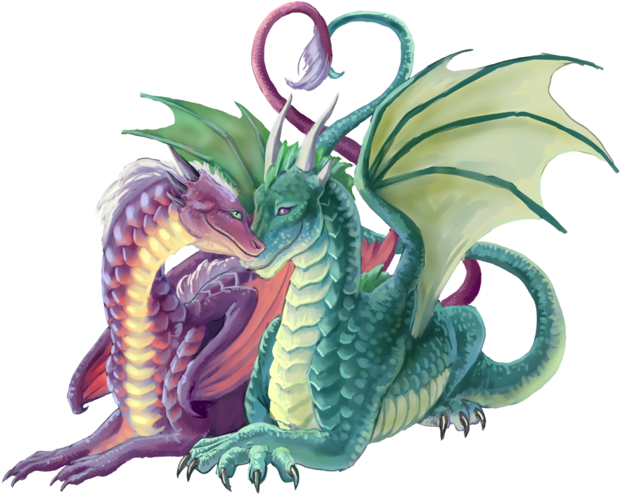 More Like Rainbow Dragon 2 By - Male And Female Dragons Mating ...