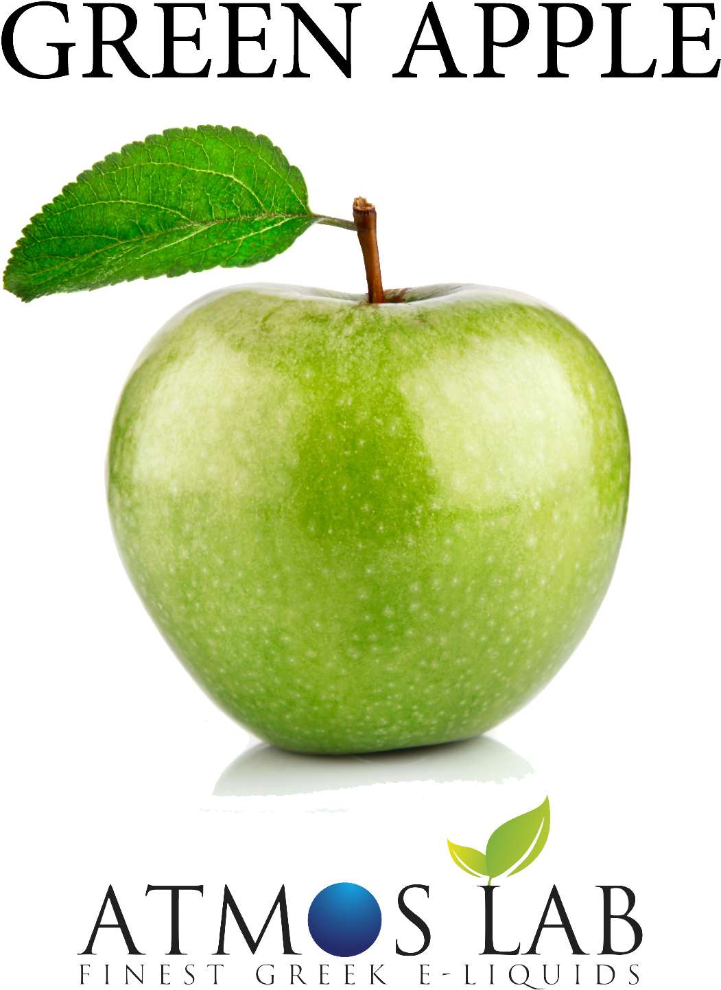 Green Apple Flavour - Atmos Lab - (1110x1443) Png Clipart Download