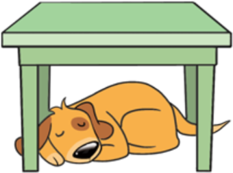 Ball Under The Table Clipart - Cat Under The Table - Full Size PNG ...
