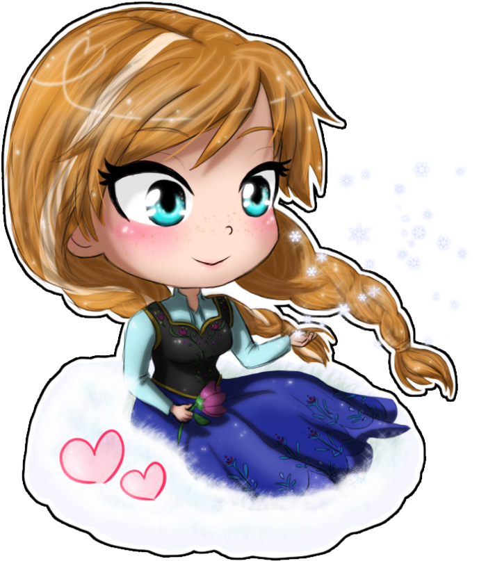 Frozen- Anna Chibi By Tropicalsnowflake - Fan Art Frozen Chibi ...