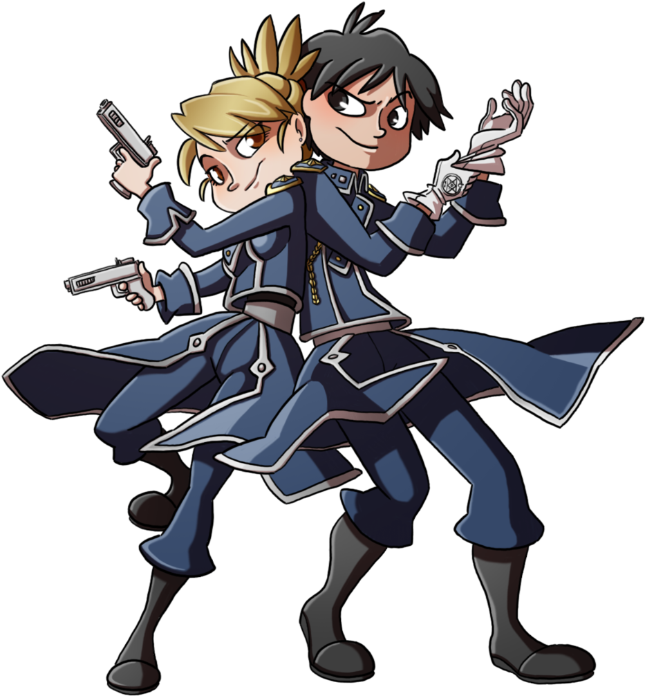 Colonel Mustang And Lieutenant Hawkeye By Kikaigaku - Colonel Mustang ...