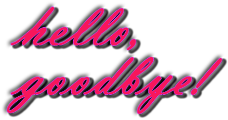 Hello & Goodbye Clipart - Hello & Goodbye Clipart - (481x257) Png ...