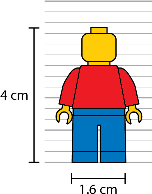 Width And Height Of Classic Lego Minifigure - Tall Is A Lego Minifigure ...