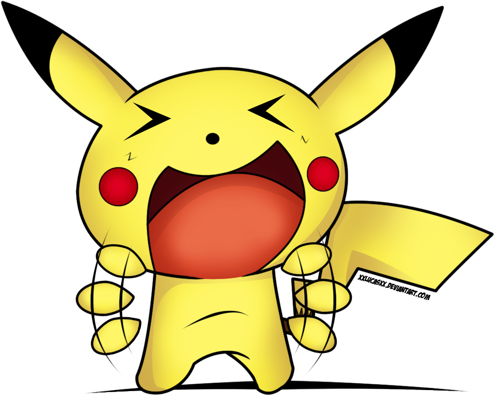 Pikachu Clipart Happy - Pikachu Happy - (1202x919) Png Clipart Download