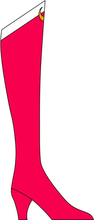 Sailor Moon Boots By Hoshikoneko-91 - Sailor Moon Boots Png - (600x1140 ...