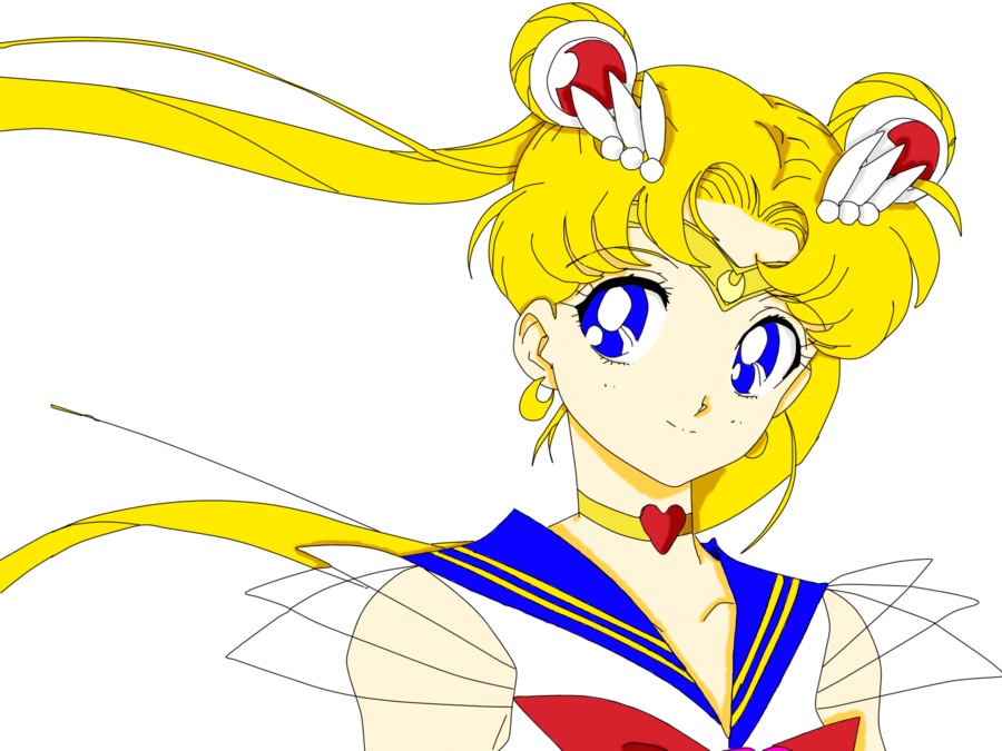 Sailor Moon Painted Shadow Contour Hollow By Miku12hatsune - Miku ...