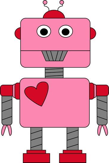 Robot Valentine's Day Clip Art - Valentine's Day Writing Activities ...