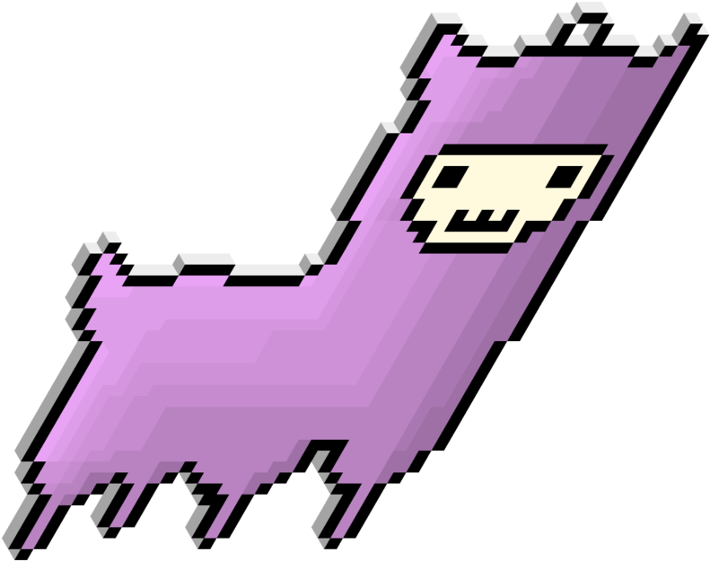 Hexels Purple Alpaca By Lopaki On Deviantart - Pixel Art Alpaca - Full ...