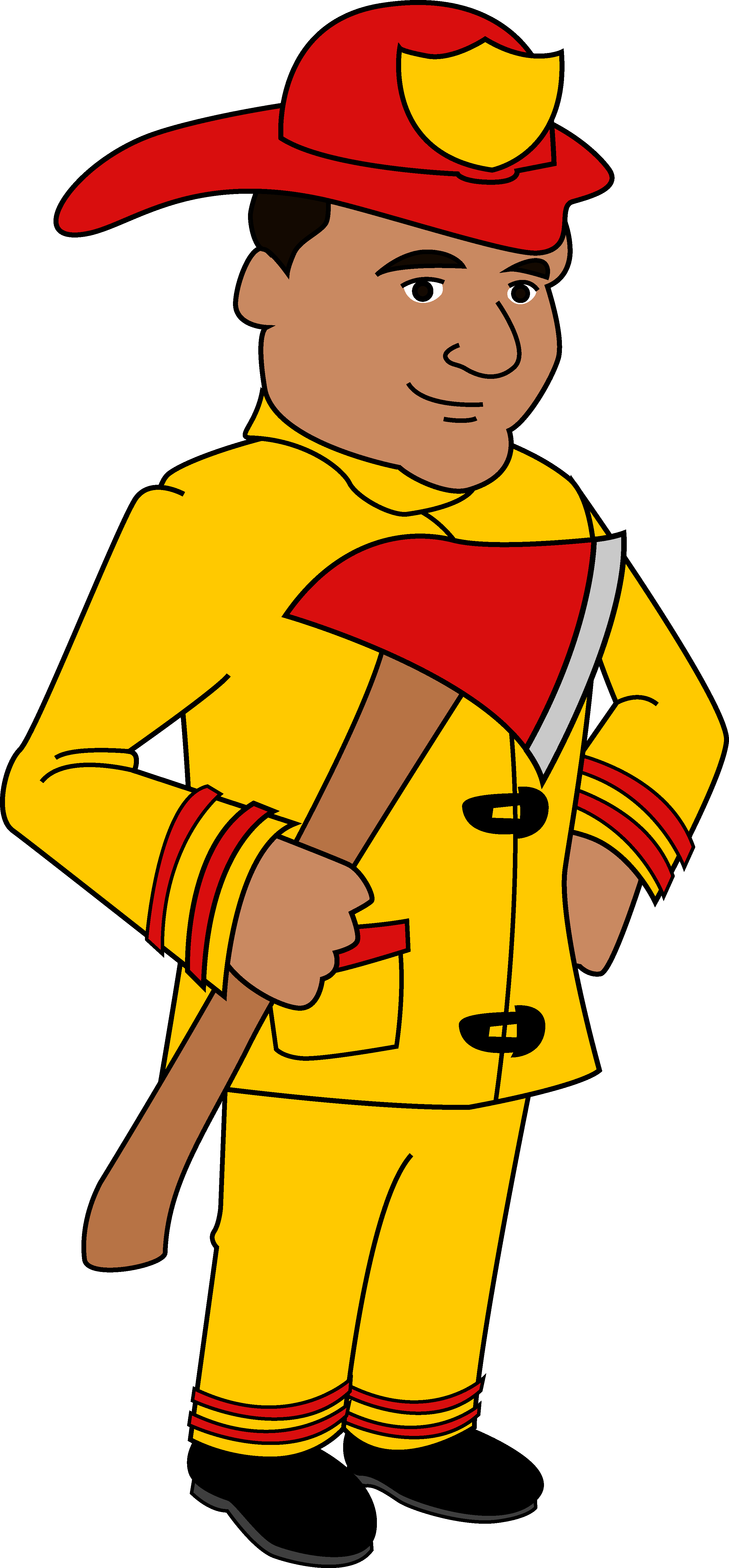 Fireman Clip Art Black And White - Fireman Clip Art Black And White ...