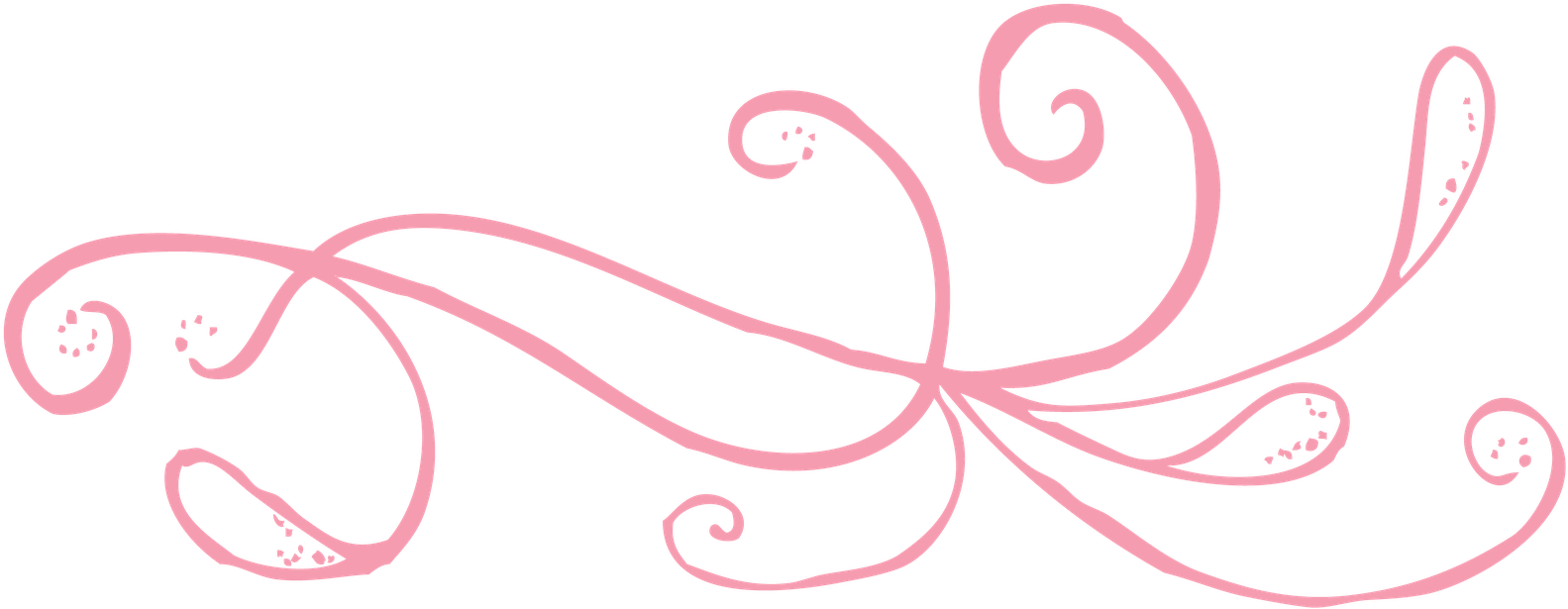 Xox - Pink Swirly Line - Full Size PNG Clipart Images Download