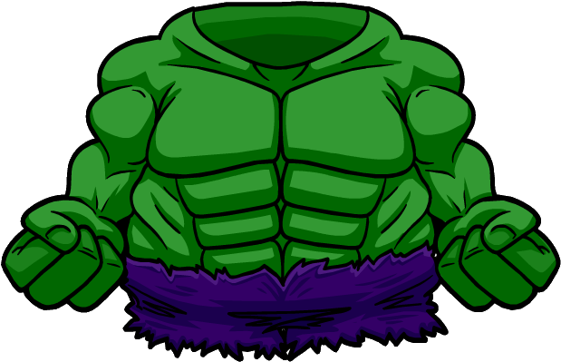 Hulk Clipart Body - Hulk Body Png - (619x399) Png Clipart Download