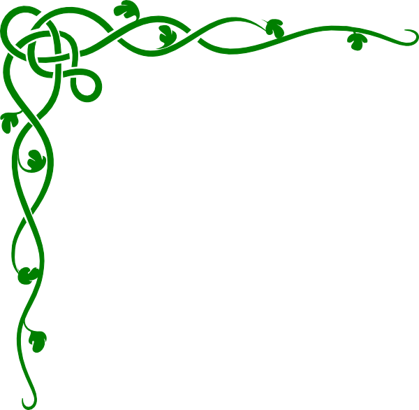 Irish Border Clipart - Green Celtic Border - (600x586) Png Clipart Download