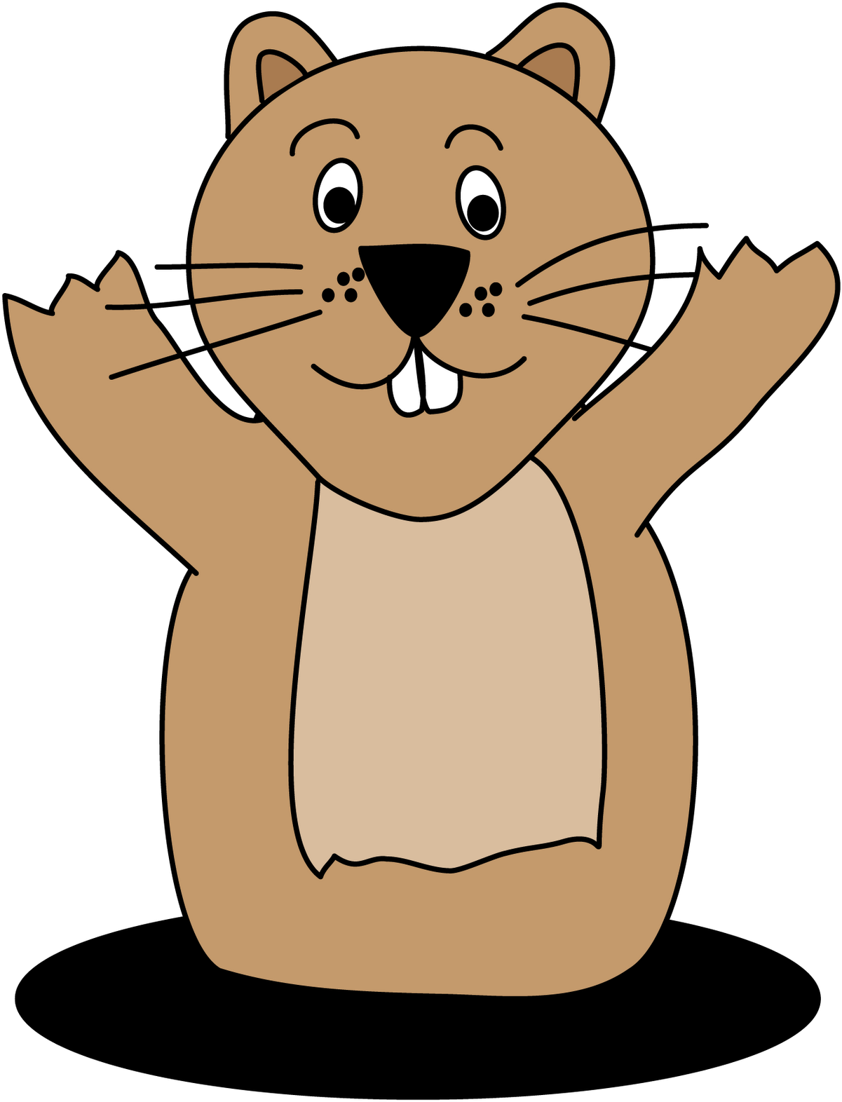 Groundhog Day Clip Art - Groundhogs Day Eve - (1245x1600) Png Clipart ...