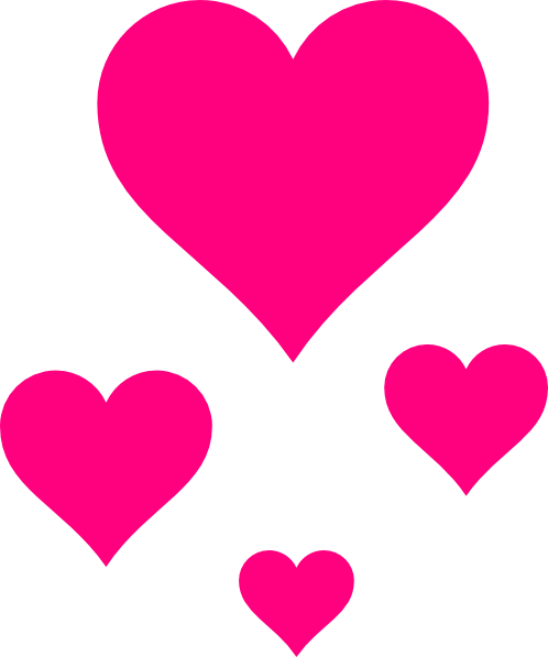 Hearts Pink - Small Pink Heart Png - (498x597) Png Clipart Download