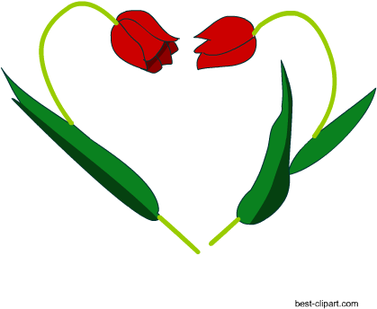 Heart Made With Flowers Clip Art - Clip Art - (450x450) Png Clipart ...