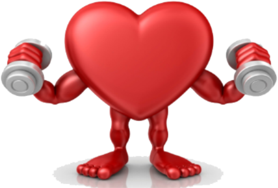 Heart Health Month - Corazon Haciendo Ejercicio Gif - Full Size PNG ...