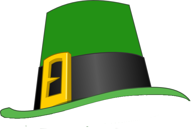 Right Leprechaun Hat - St Patrick's Day - (660x440) Png Clipart Download