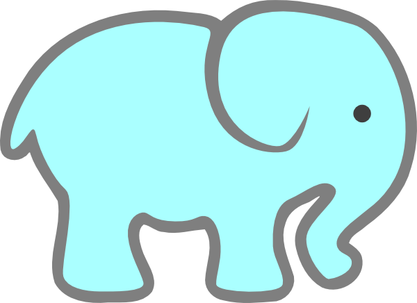 Printable Baby Elephant Template