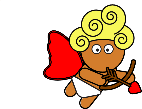 Bright Idea Cupid Clip Art At Clker Com Vector Online - Valentine's Day ...