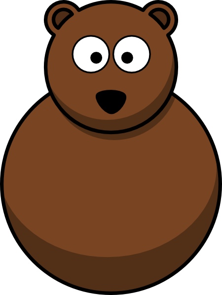 Bear Without Legs Clip Art - Cartoon Bear Walking Transparent ...