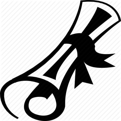 Graduation Certificate Icon Png - Full Size PNG Clipart Images Download