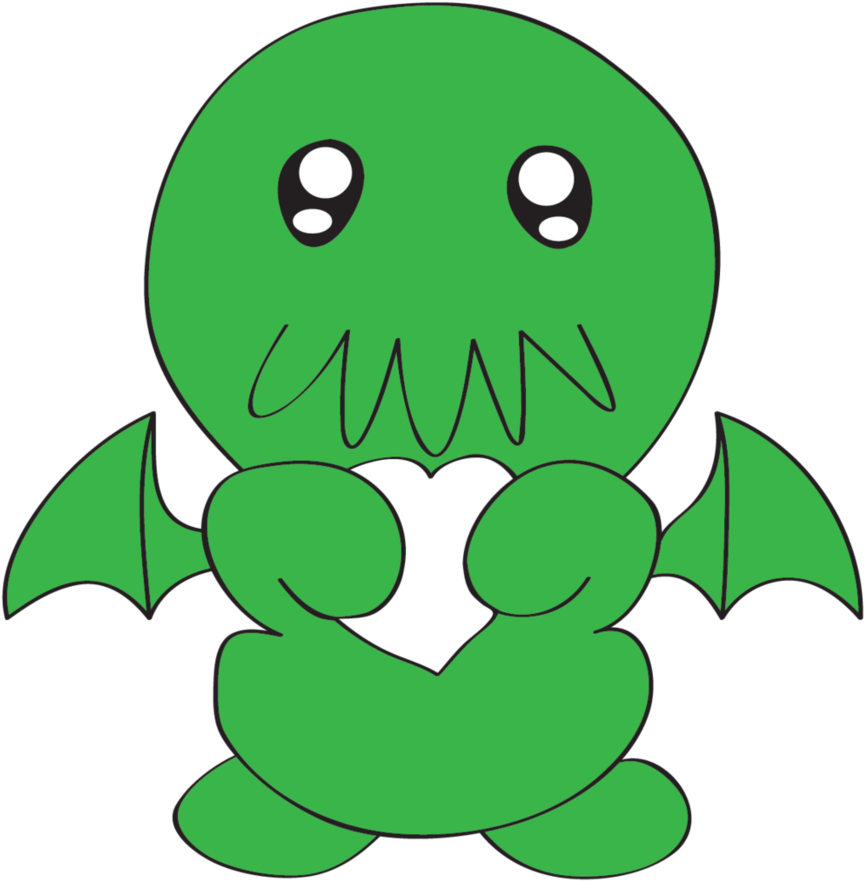 Chibi Cthulhu By Xion42 On Deviantart - Cartoon - (891x897) Png Clipart ...