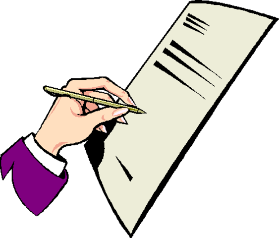 It's Official - Contract Signing Cartoon Png - (563x480) Png Clipart ...